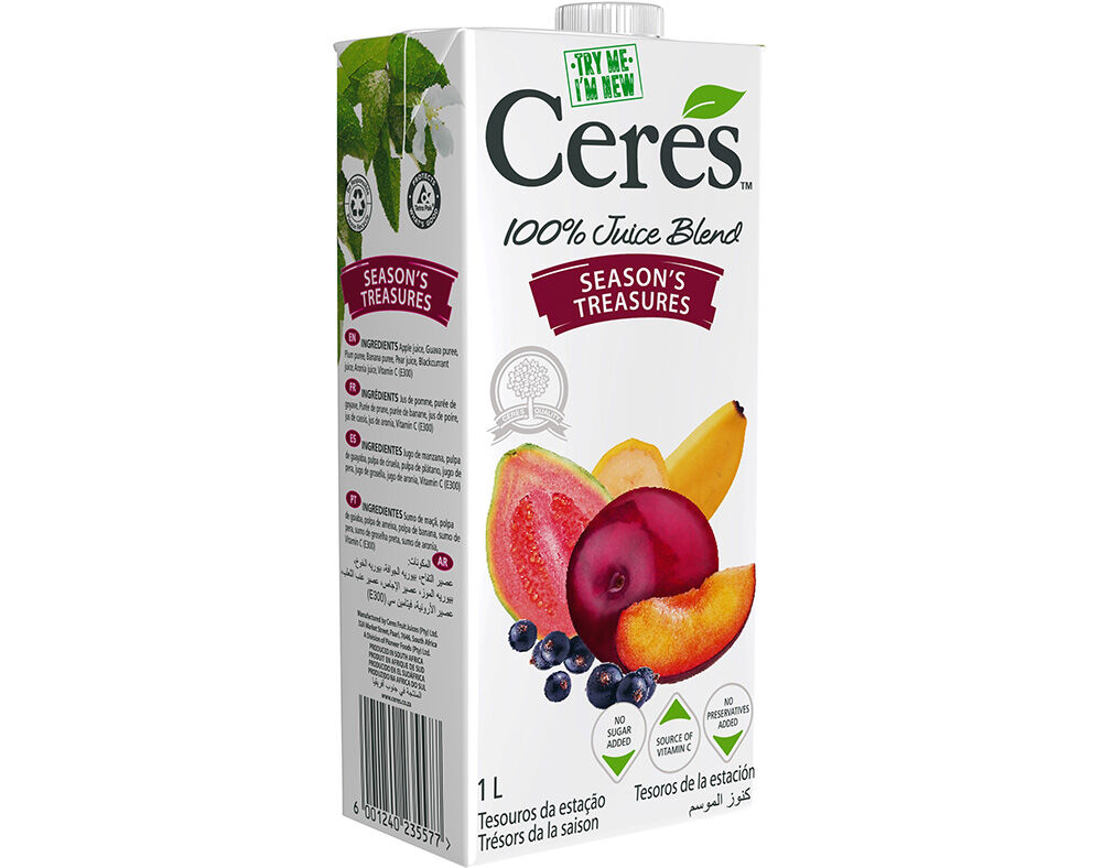 Sumo 100% Ceres Tesouros Da Estação 1l | Auchan