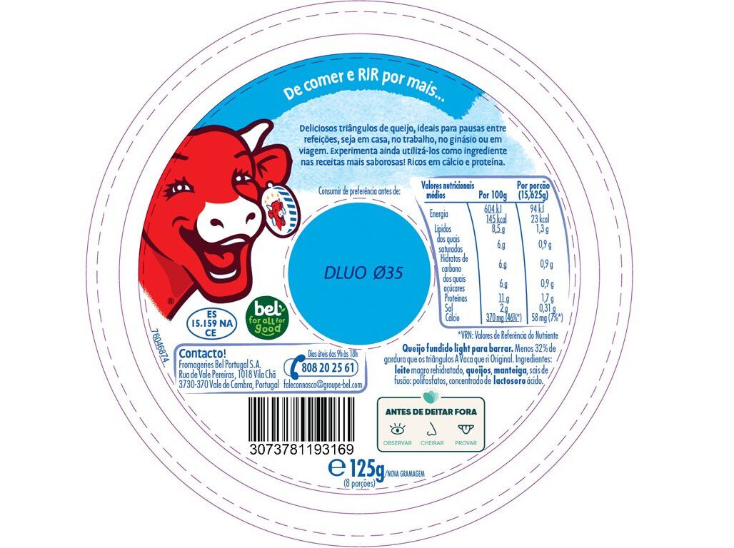 Queijo A Vaca Que Ri Light Porções 125g | Auchan