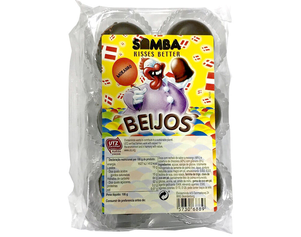 Bombokas Samba Beijos Morango 100g | Auchan
