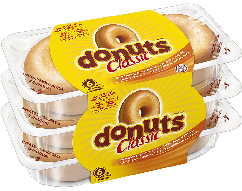 Donuts Classic Glacé 6un 300g | Auchan