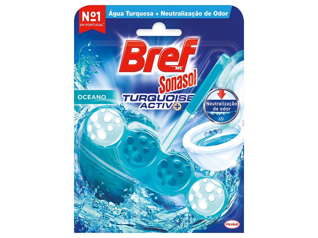Bloco Bref Sonasol Sanitário Wc Turquoise Active Oceano 50g | Auchan
