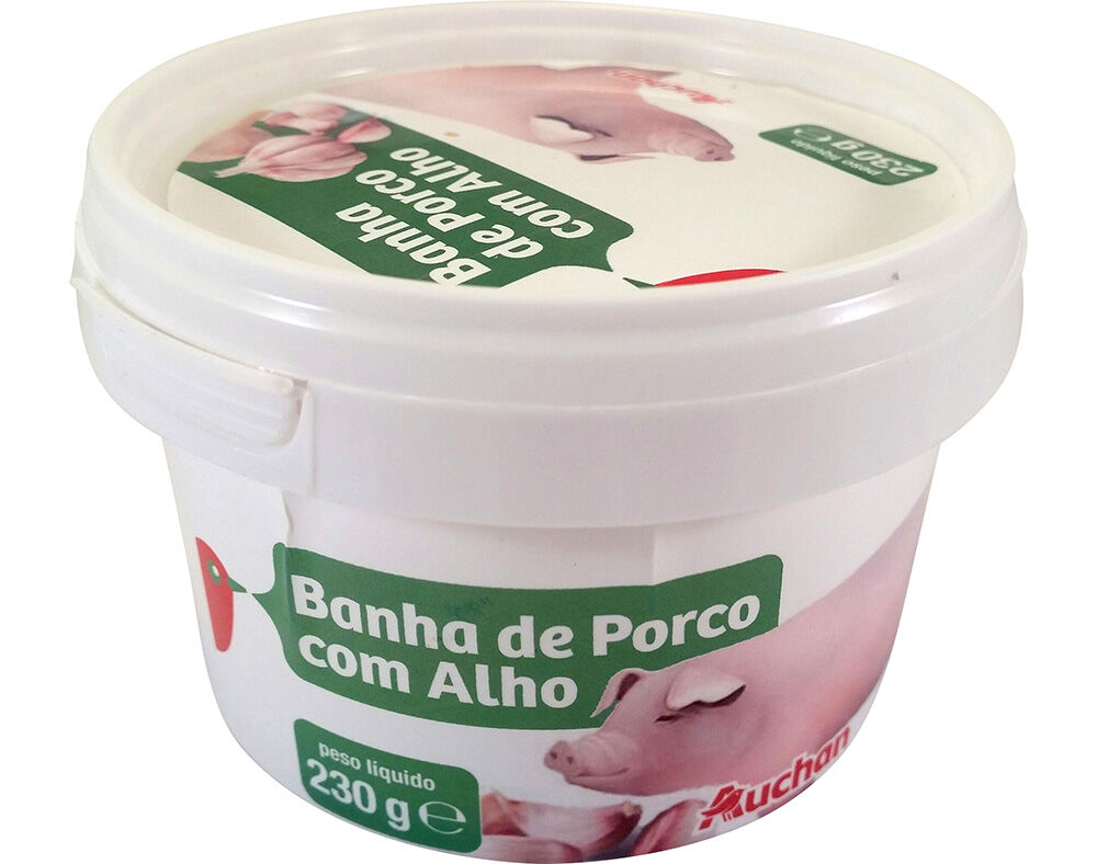 Banha Auchan De Porco Com Alho 230g | Auchan