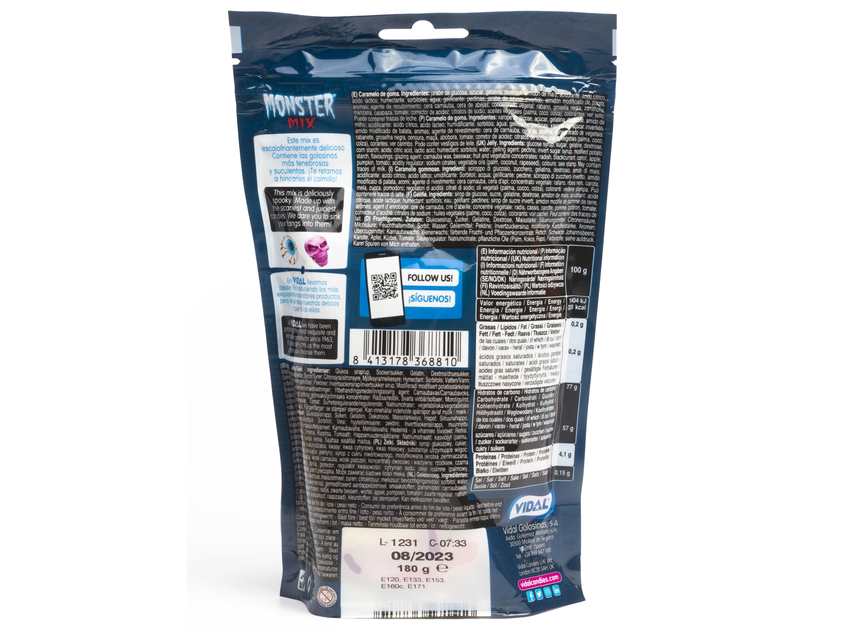 Gomas Vidal Monster Mix 180g | Auchan