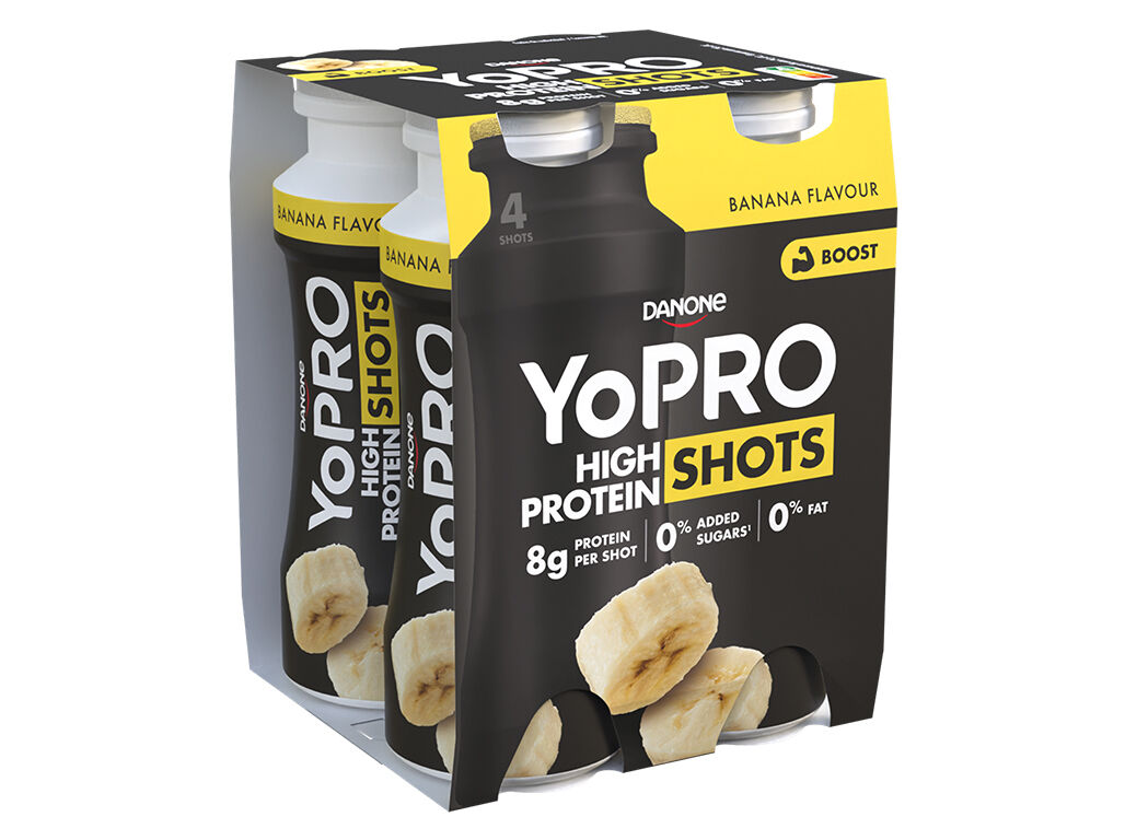 Iogurte Liquido Yopro Proteina Banana 4x100 Ml | Auchan