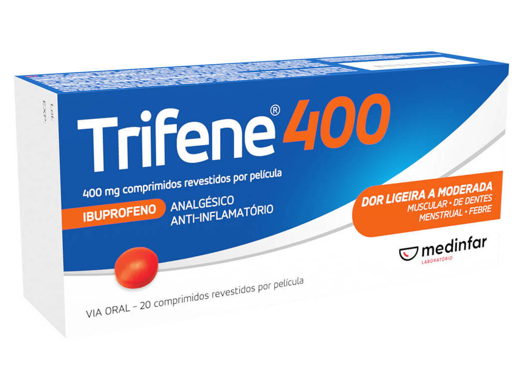Comprimidos Trifene 400mg 20un | Auchan