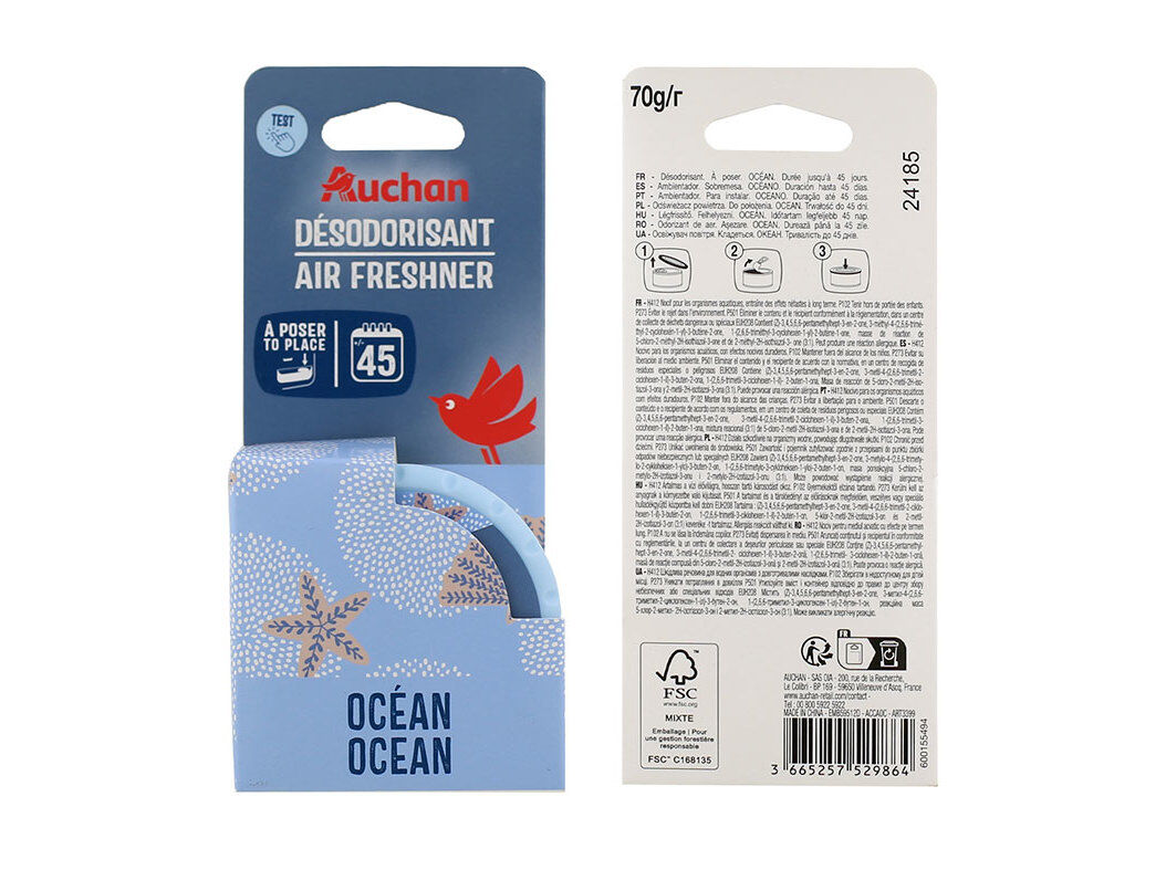 Ambientador Auto Auchan Lata Ocean | Auchan