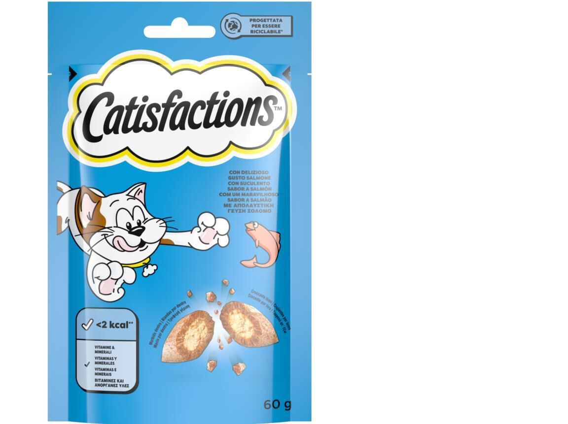 Snacks Para Gato Catisfactions Com Salmão 60g | Auchan