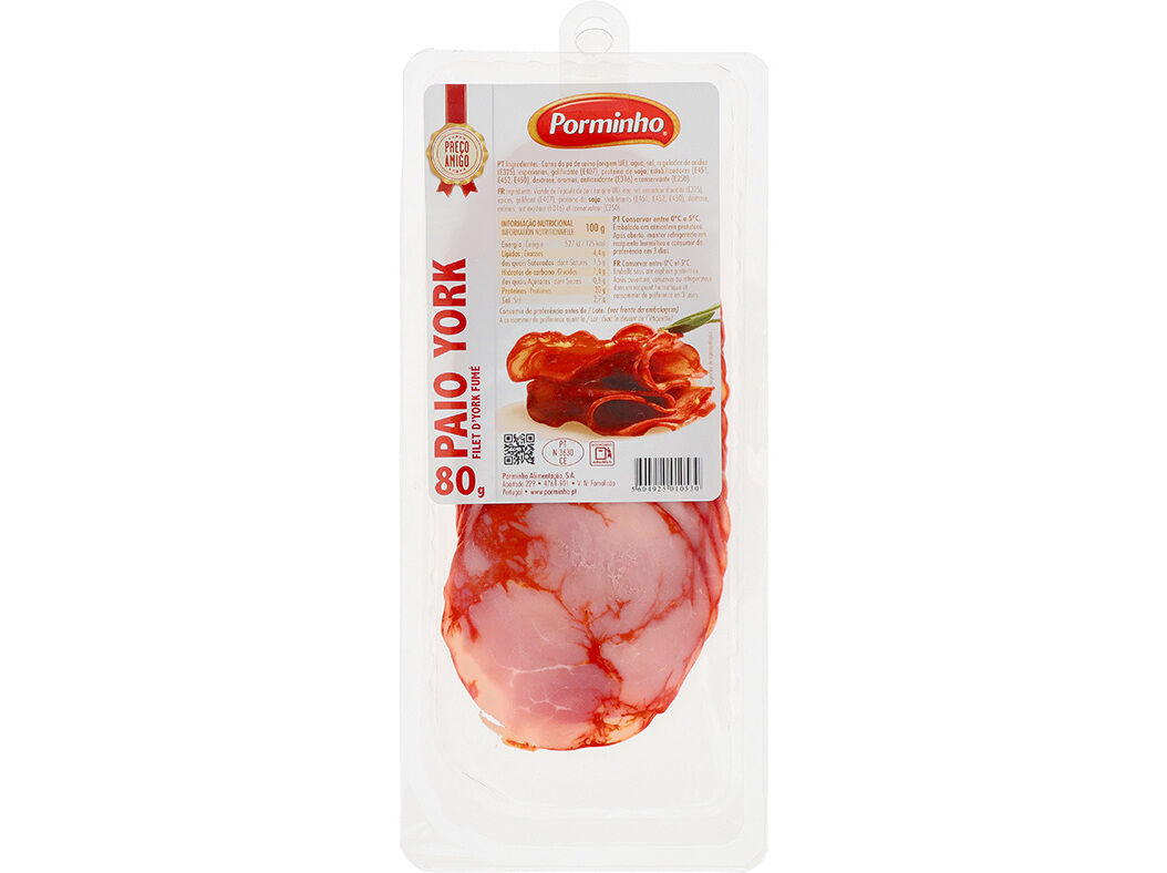 Paio York Porminho Fatiado Preço Amigo 80g | Auchan