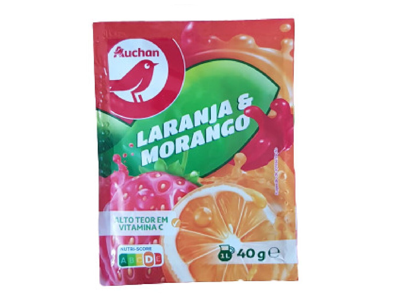Bebida Auchan Instantânea Laranja E Morango 40g | Auchan