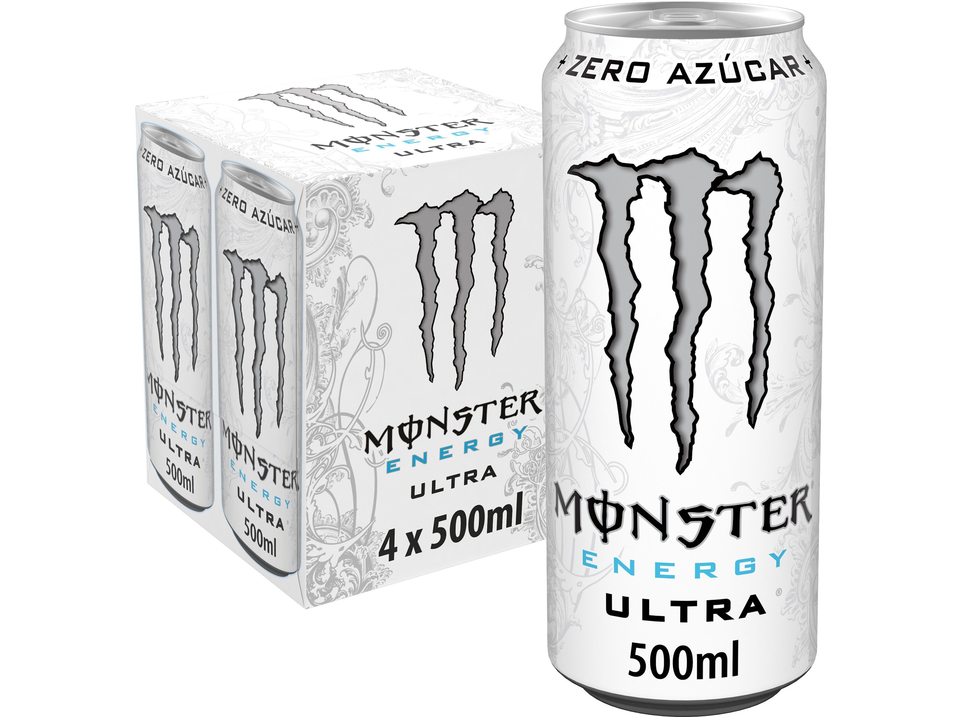 Bebida Energética Monster Ultra White Zero 4x0.5l (sdr) | Auchan
