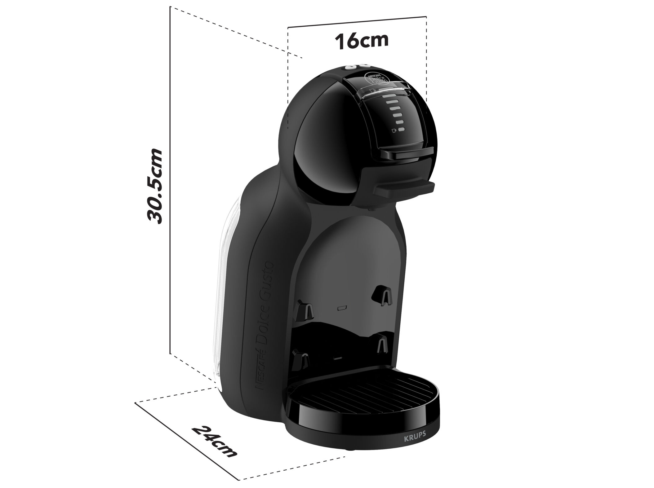 Maquina Cafe Dolce Gusto Krups Kp1438p16 Mini Me Piano Black | Auchan