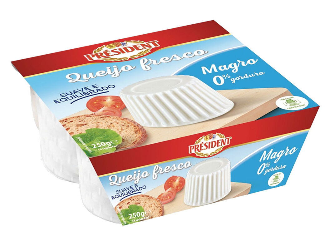 Queijo Fresco President Magro 4x62.5g | Auchan