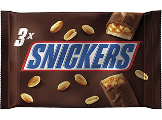 Chocolate Snickers Snack 3 Pack 50g | Auchan