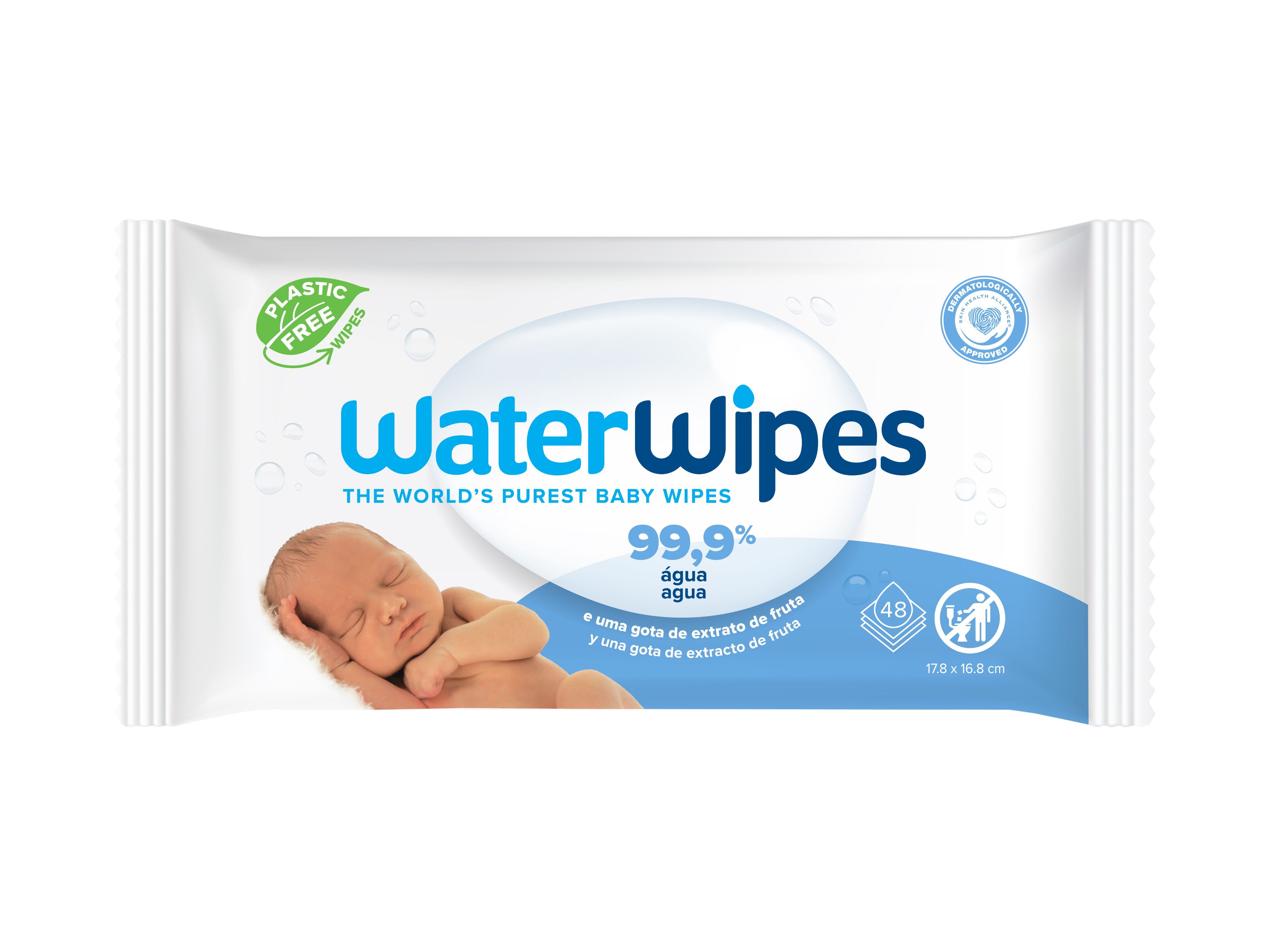 Toalhitas Waterwipes Biodegradáveis 48 Unid | Auchan
