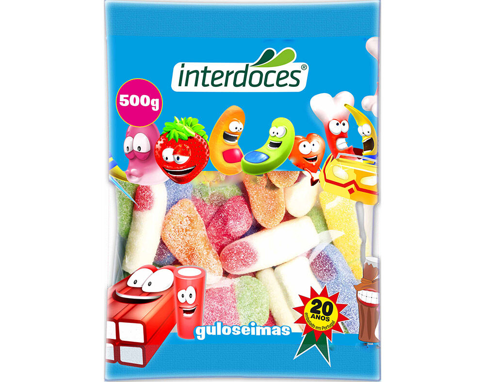 Gomas Interdoces Sortido Ácido 500g | Auchan