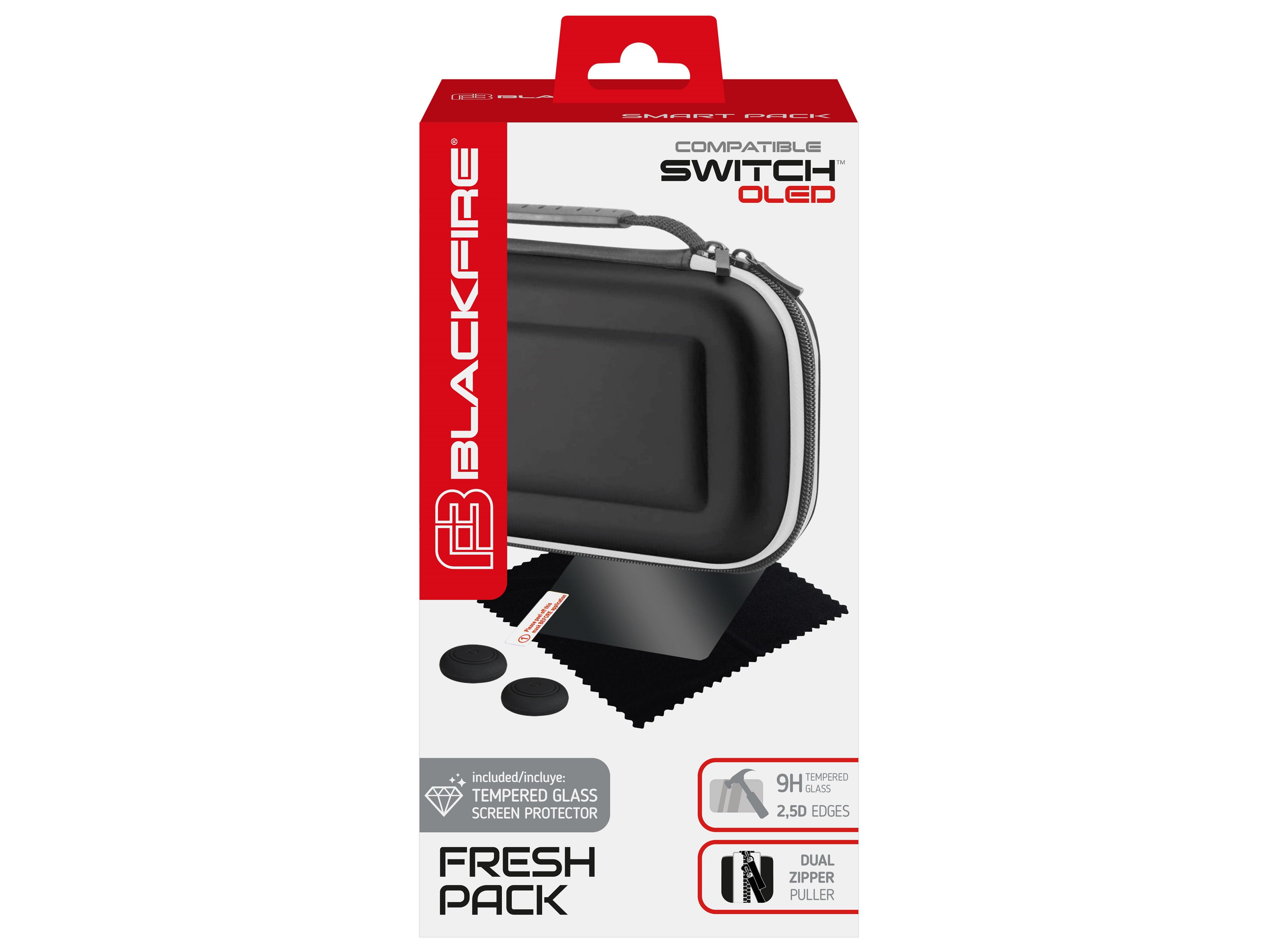 Pack Fresh Bolsa + Vidro Temperado + 2 Thumbs Oled - Switch | Auchan