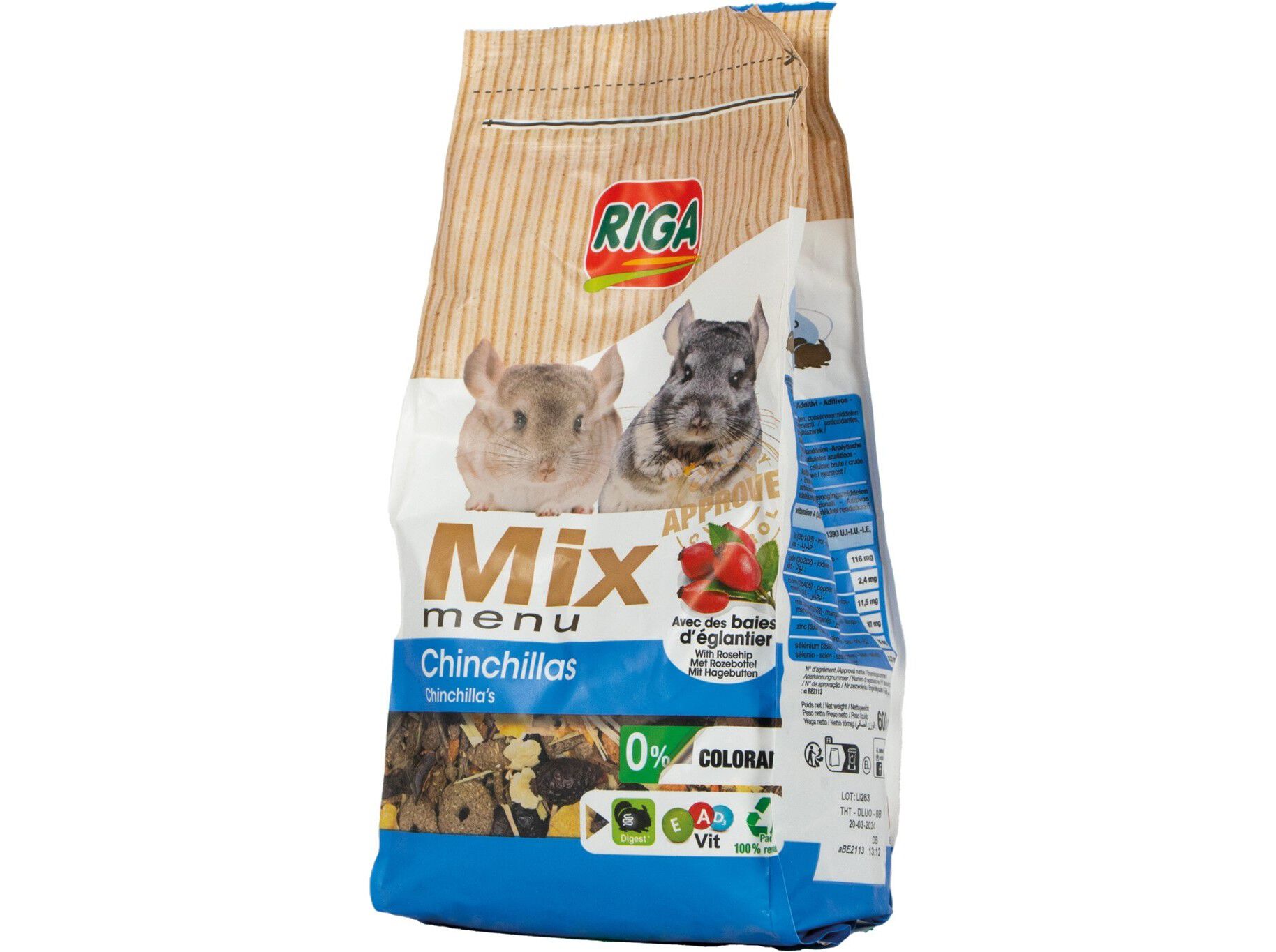 Mix Menu Riga Chinchilas 600g | Auchan