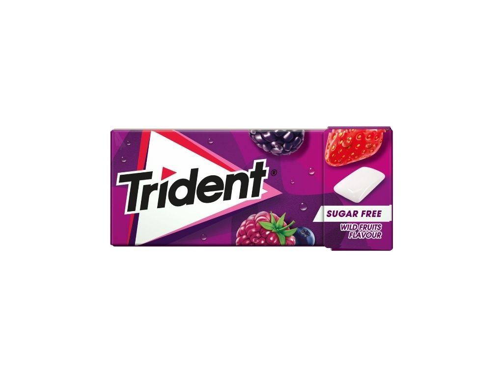 Pastilhas Trident Elásticas Fruit Frutos Silvestres 14.5g | Auchan