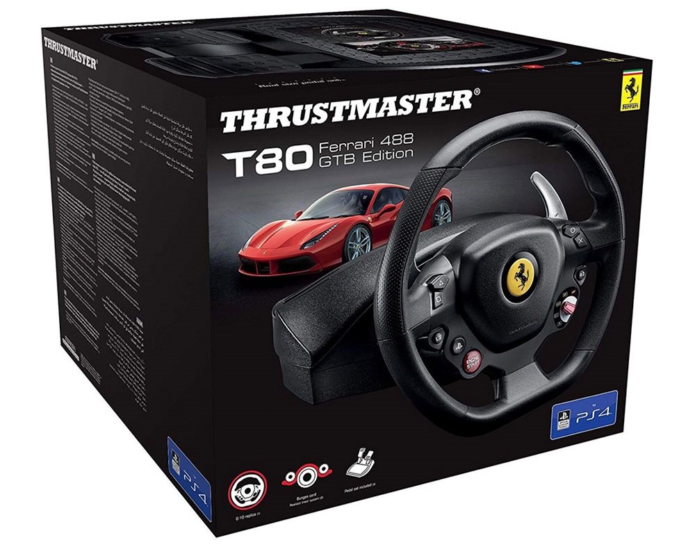 Volante Ps4 Thrustmaster T80 Rw Ferrari | Auchan