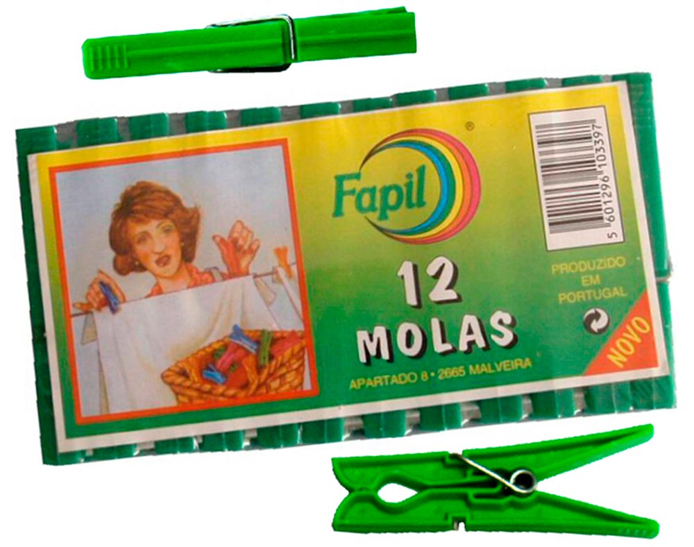 Molas Para Roupa Fapil Plástico Pack 12 Unidades | Auchan