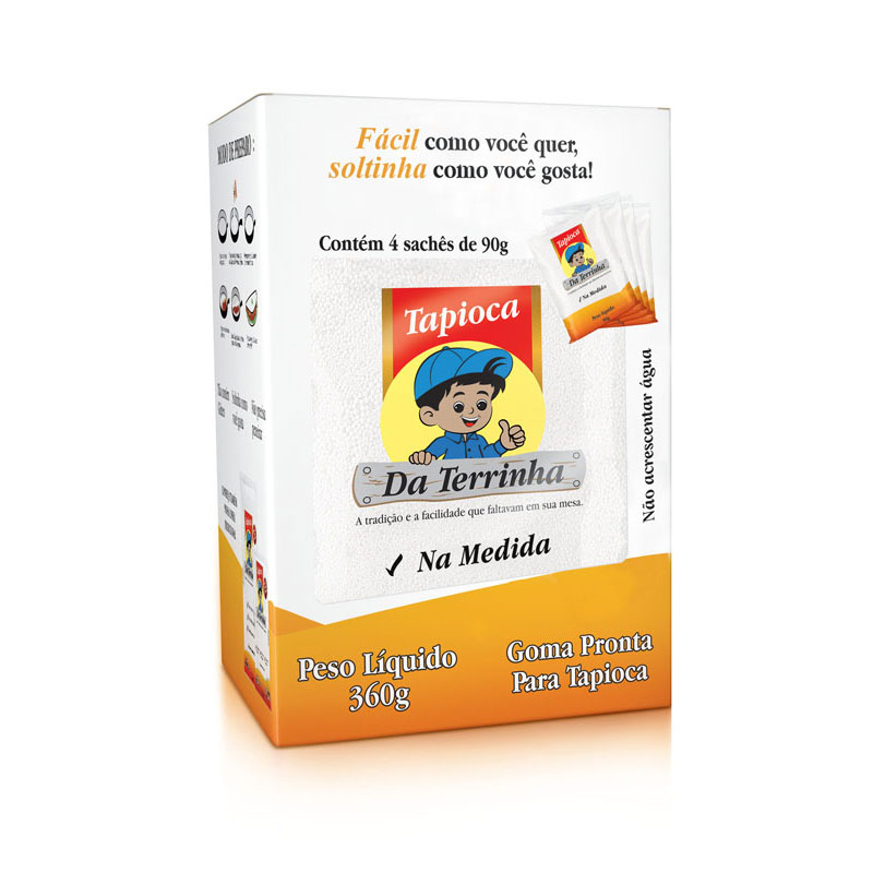 Tapioca Da Terrinha Hidratada Branca 4x90g | Auchan
