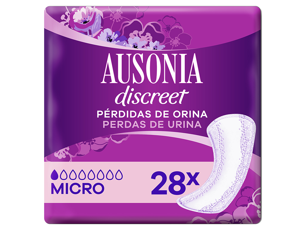 Pensos Ausónia Incontinência Discreet Micro 28un | Auchan