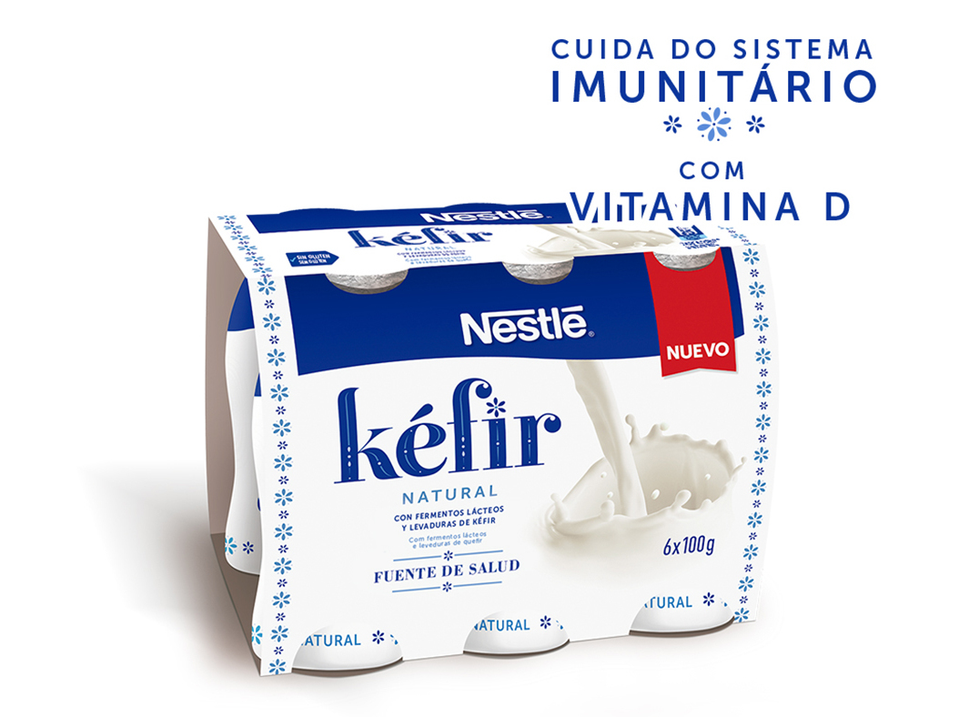 Kefir Nestlé Natural 6x100g | Auchan