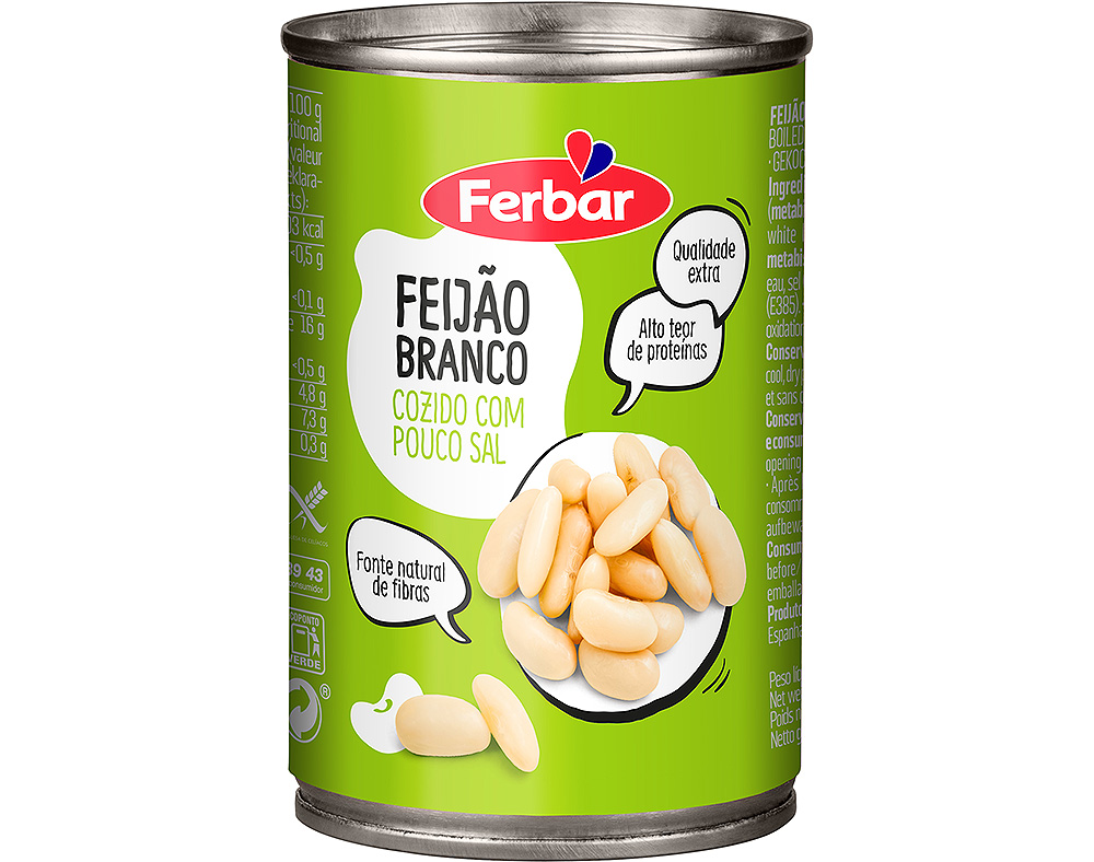 Feijão Branco Ferbar 410(260)g | Auchan