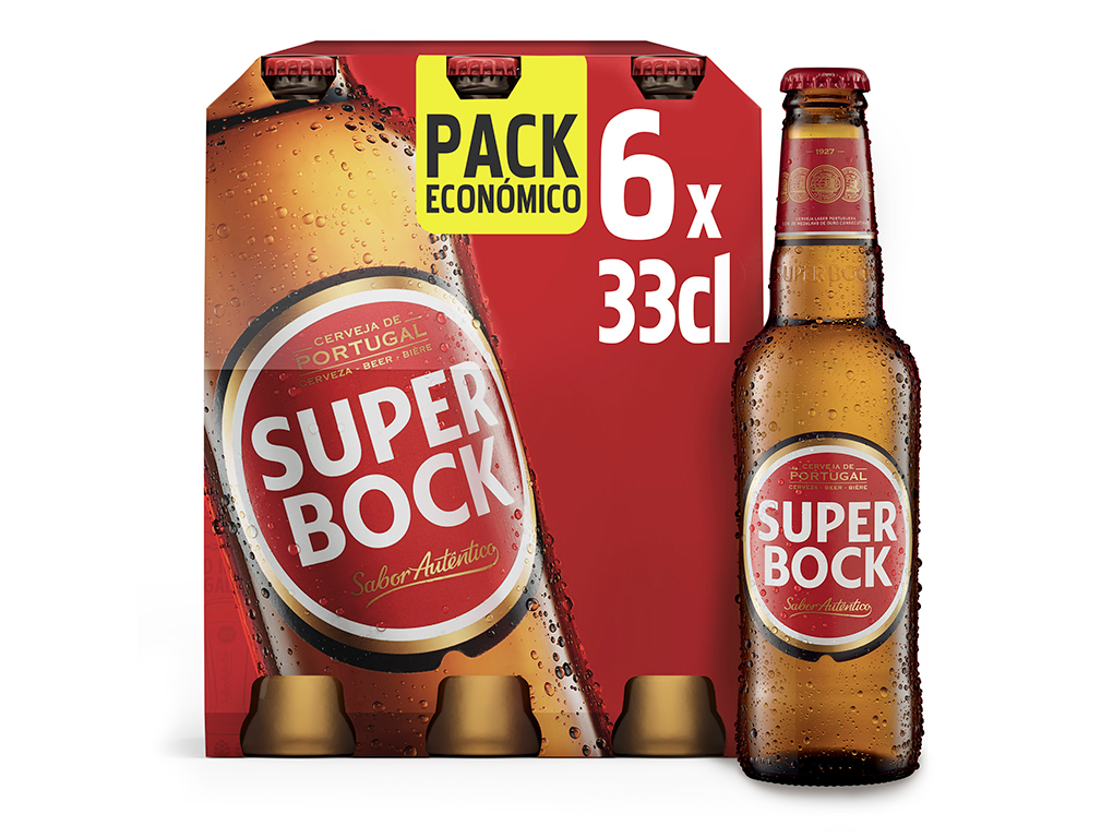 Cerveja Super Bock Pack 6x0.33 L | Auchan