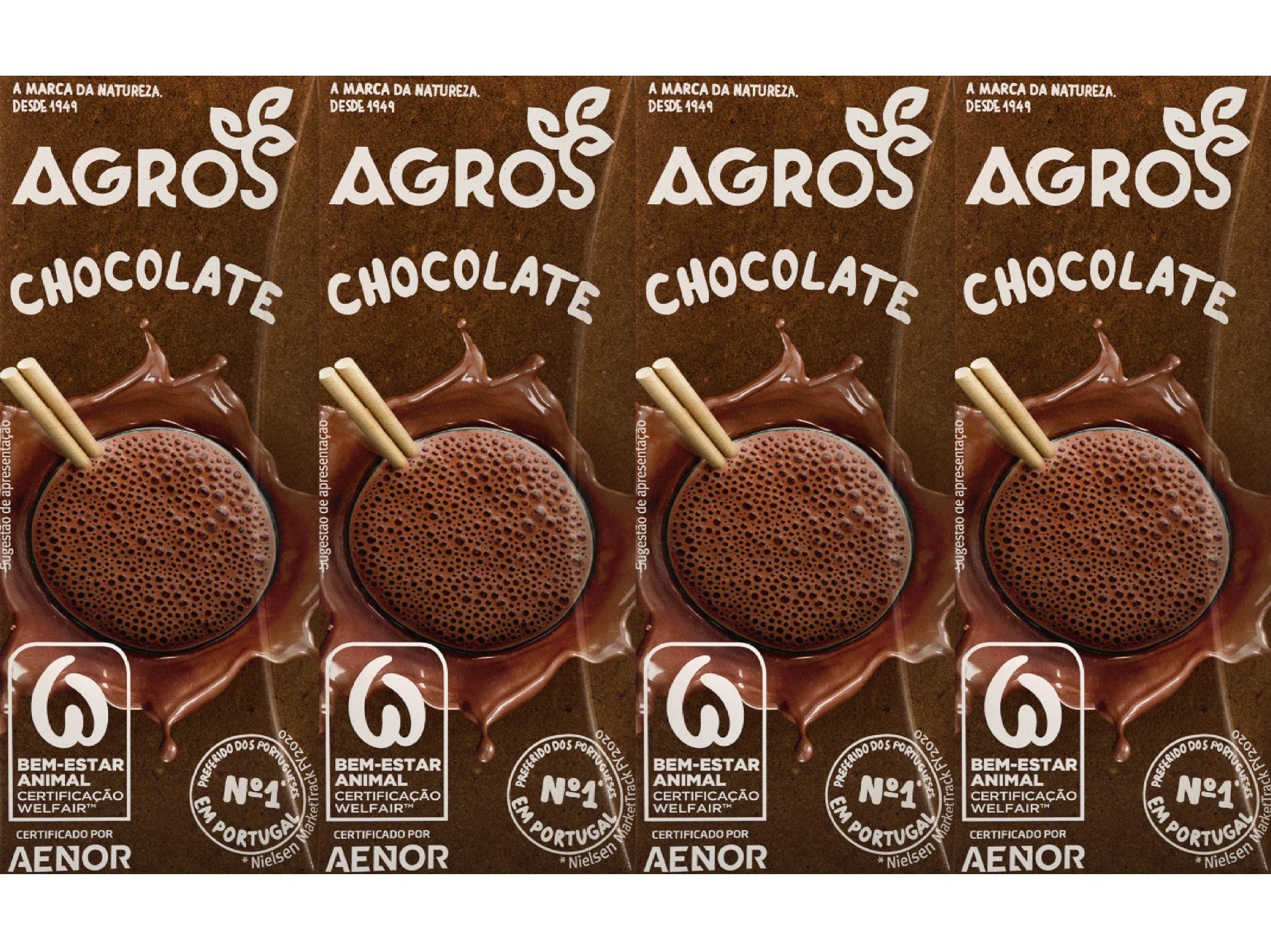 Leite Agros Com Chocolate 4x200ml | Auchan