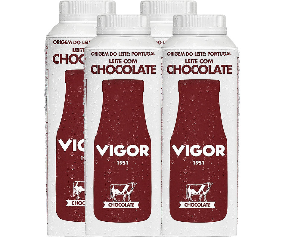 Leite Vigor Pasteurizado Com Chocolate 4x200ml | Auchan