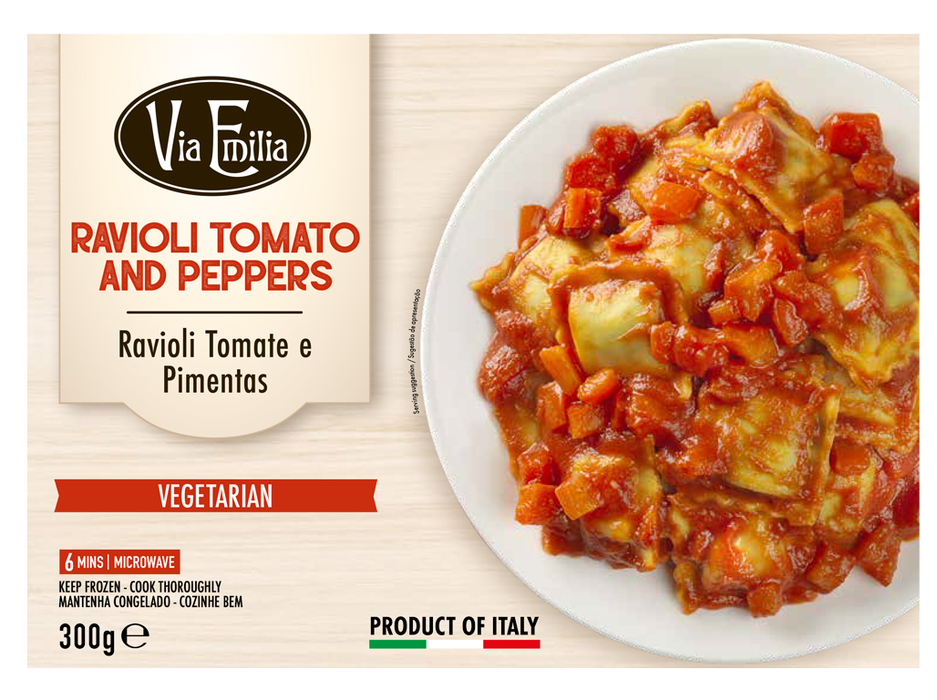 Ravioli Via Emilia Ricota E Espinafres C/ Molho De Tomate 300g | Auchan