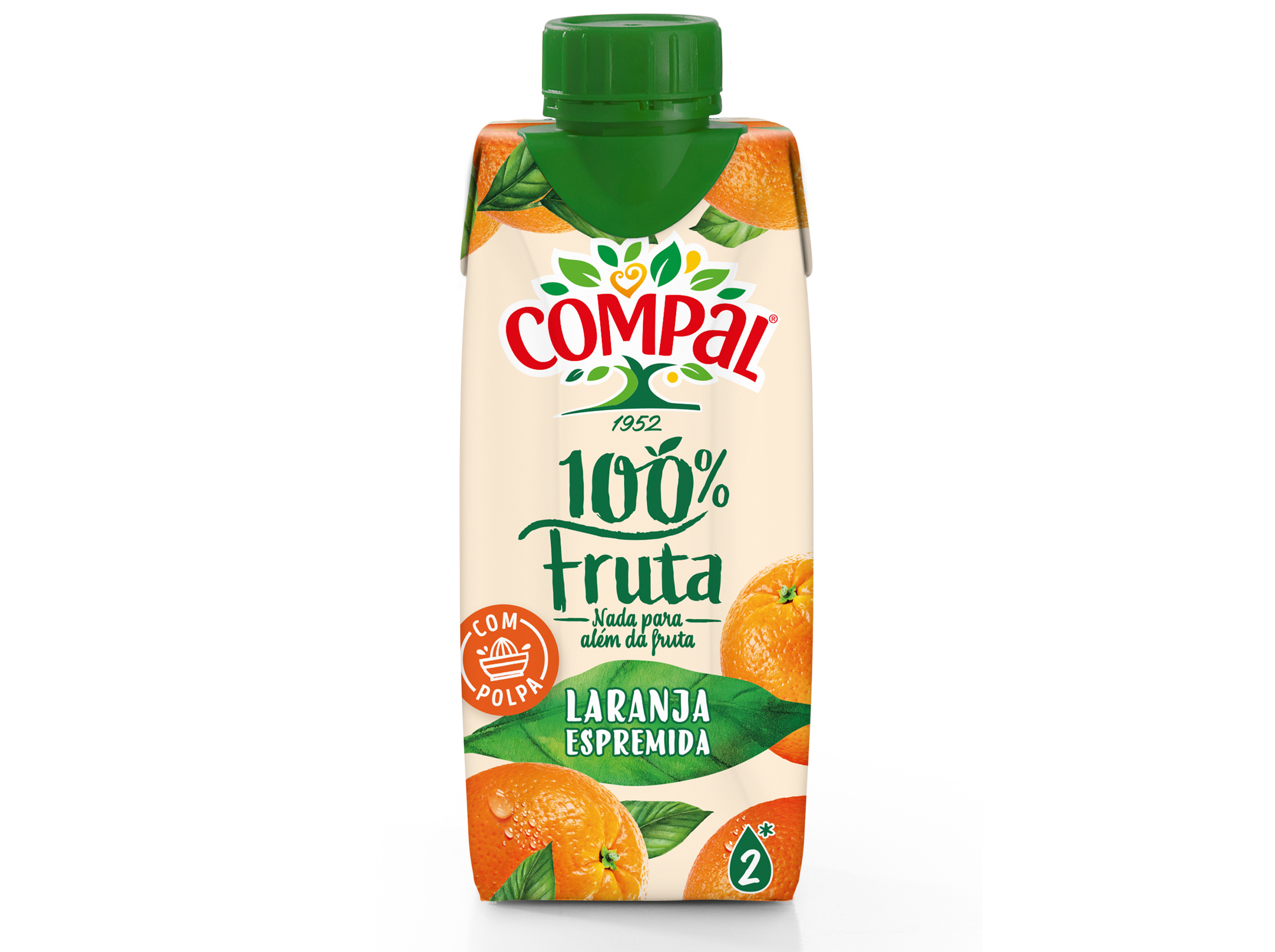 Sumo Compal 100% Laranja Espremida 0.33l | Auchan