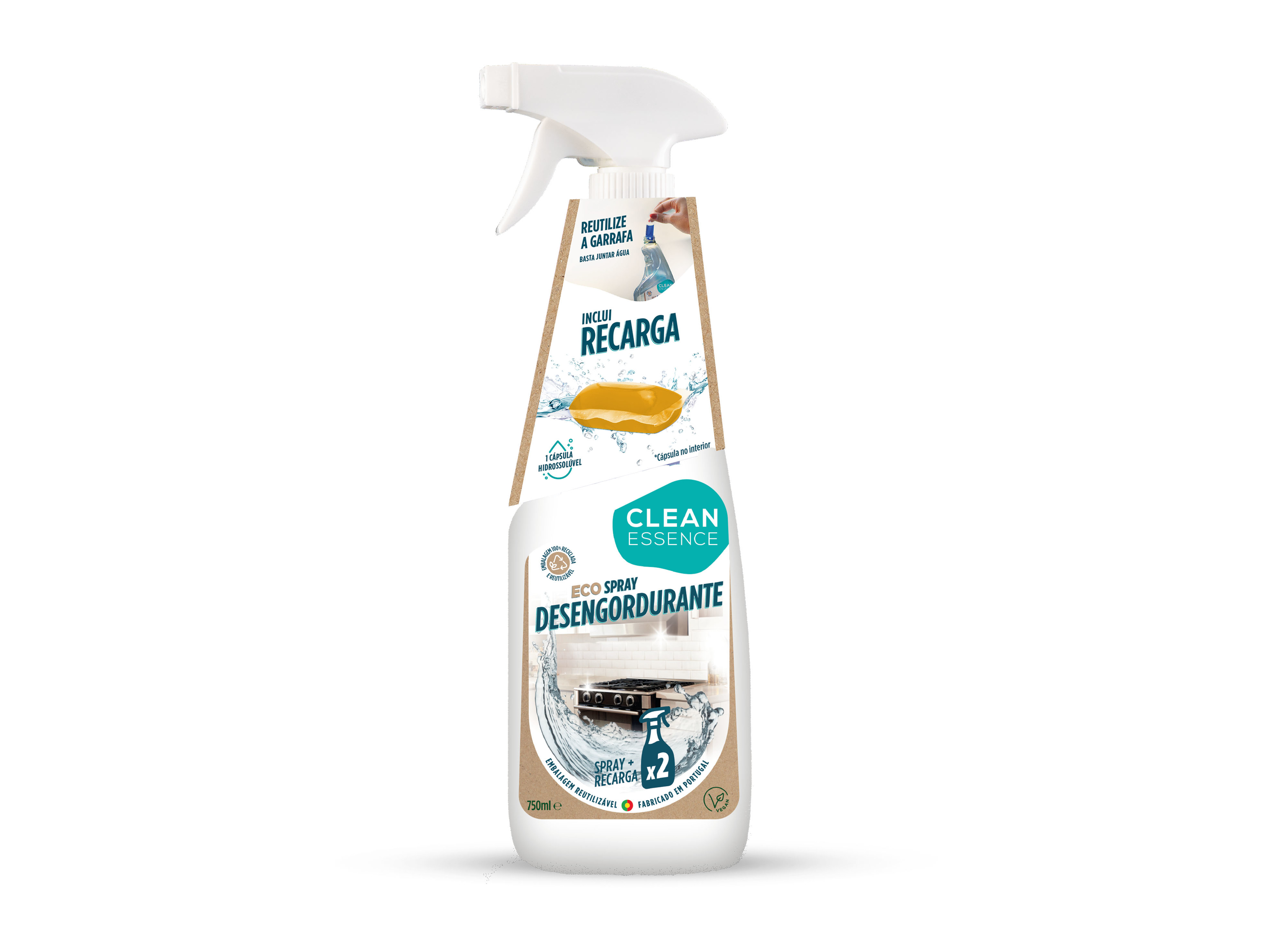 Limpeza Cozinha Clean Essence Desengordurante 750ml | Auchan