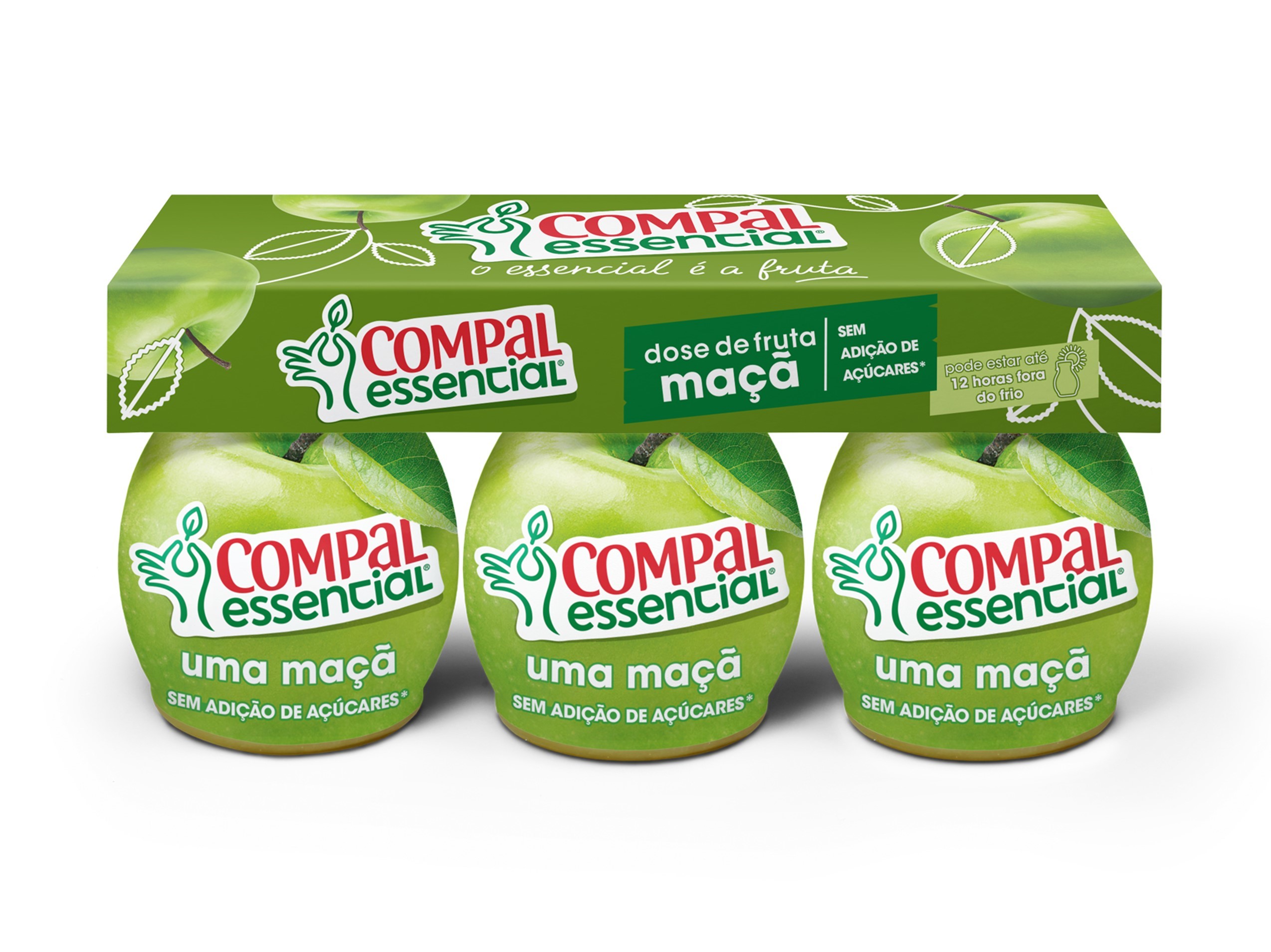 Fruta Compal Essencial Maçãs 3x110ml | Auchan