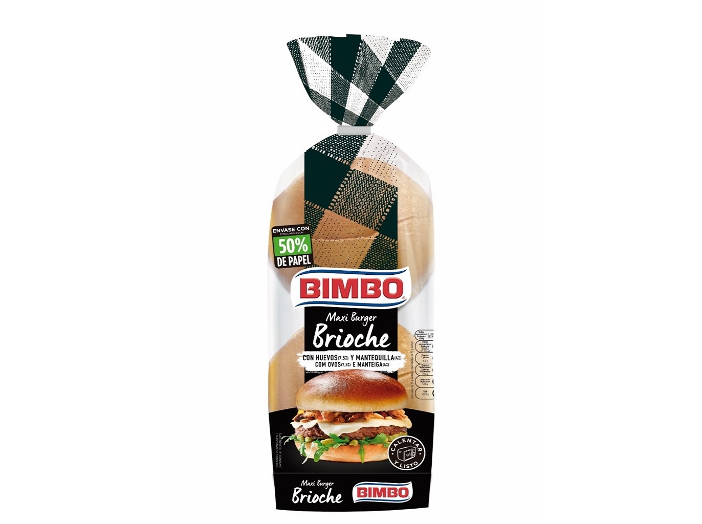 Pão Bimbo Hamburguer Brioche 300g | Auchan