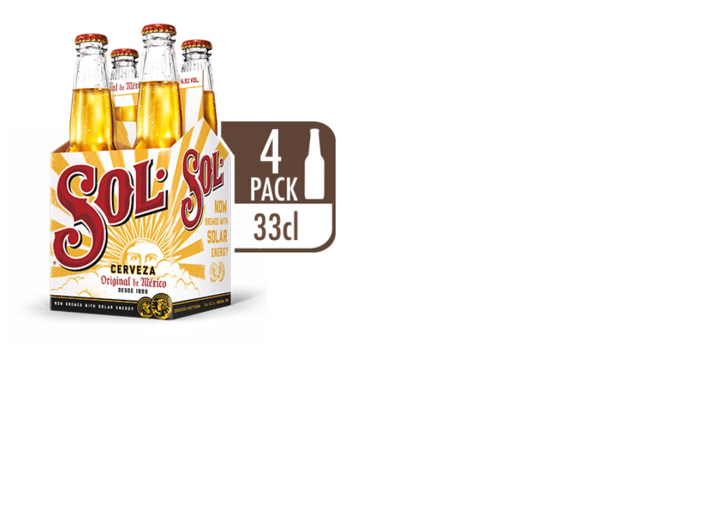 Cerveja Sol México 4x0.33l | Auchan