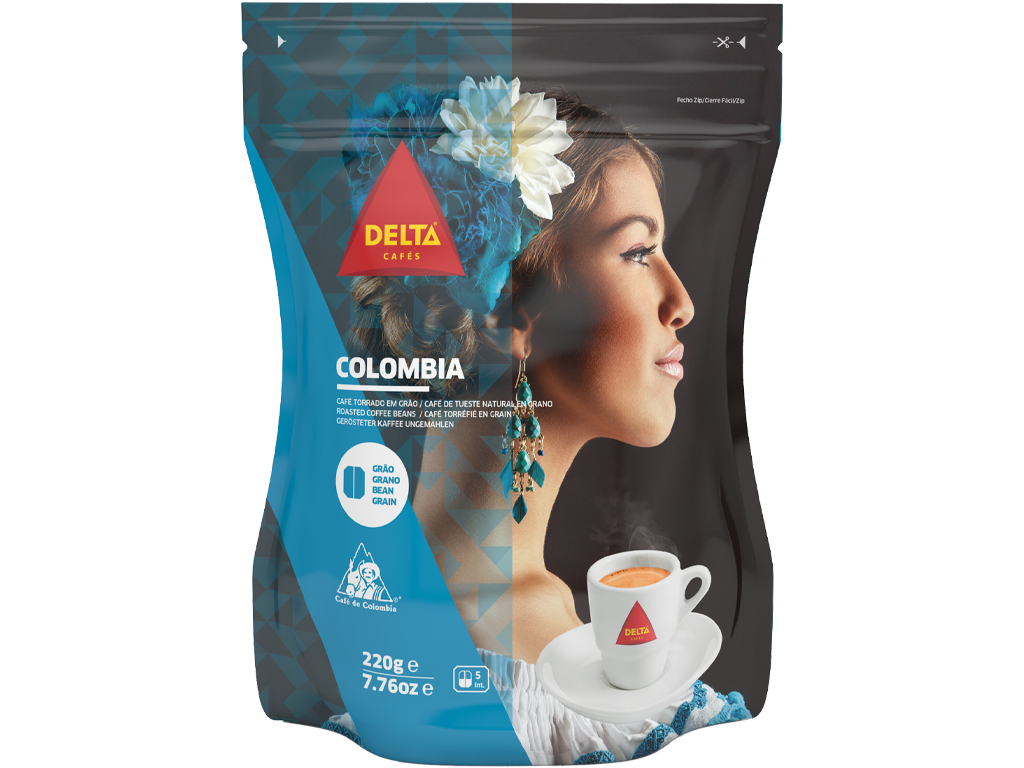 Café Delta Em Grão Torrado Colombia 220g | Auchan