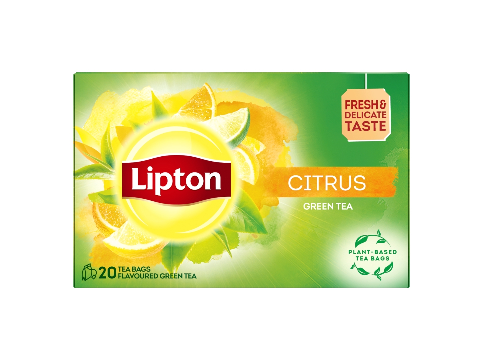Chá Verde Lipton Green Citrus 20 Saq | Auchan