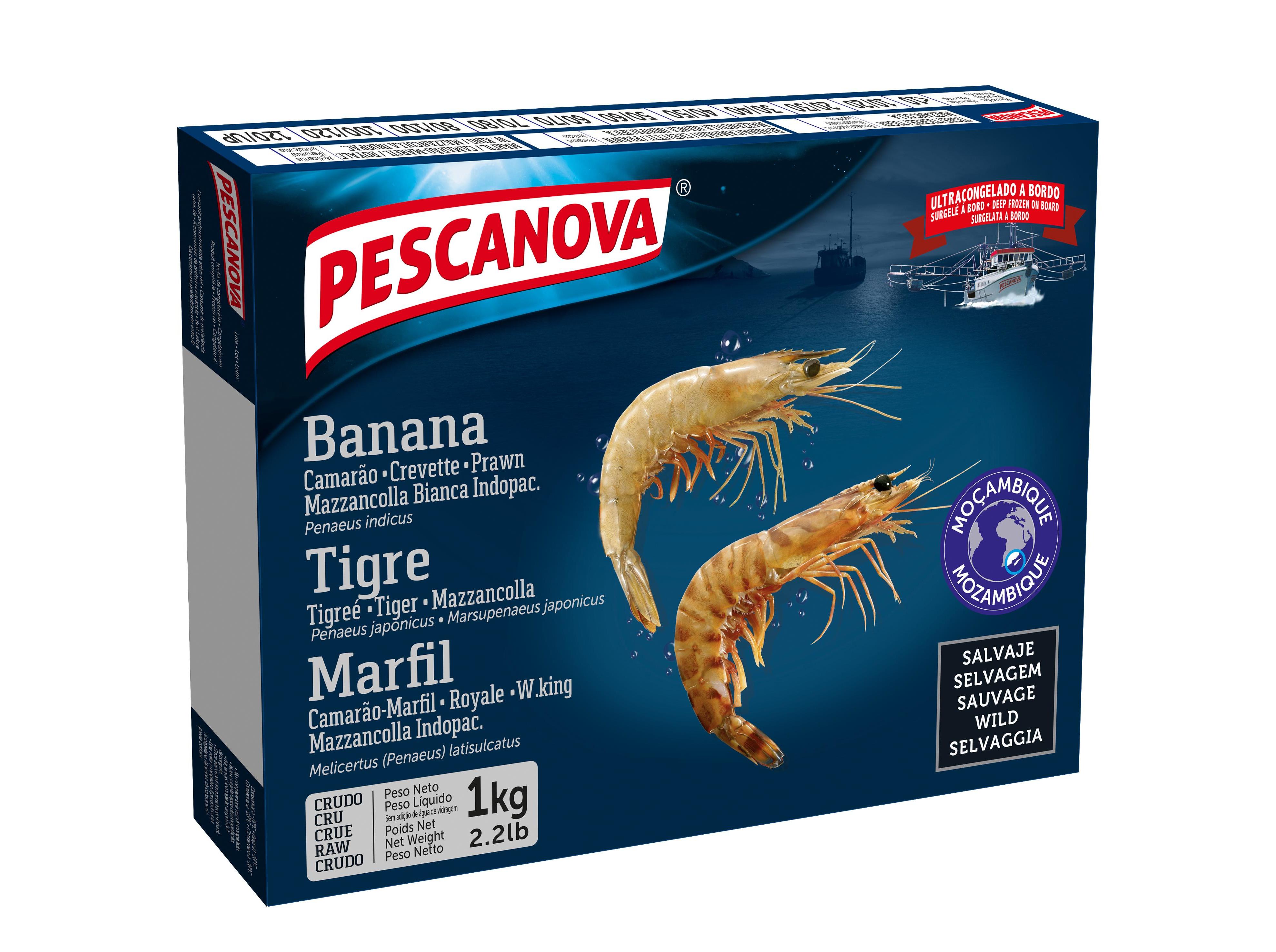 Camarão Moçambique Pescanova Brown Selvagem (60/80) 1kg | Auchan
