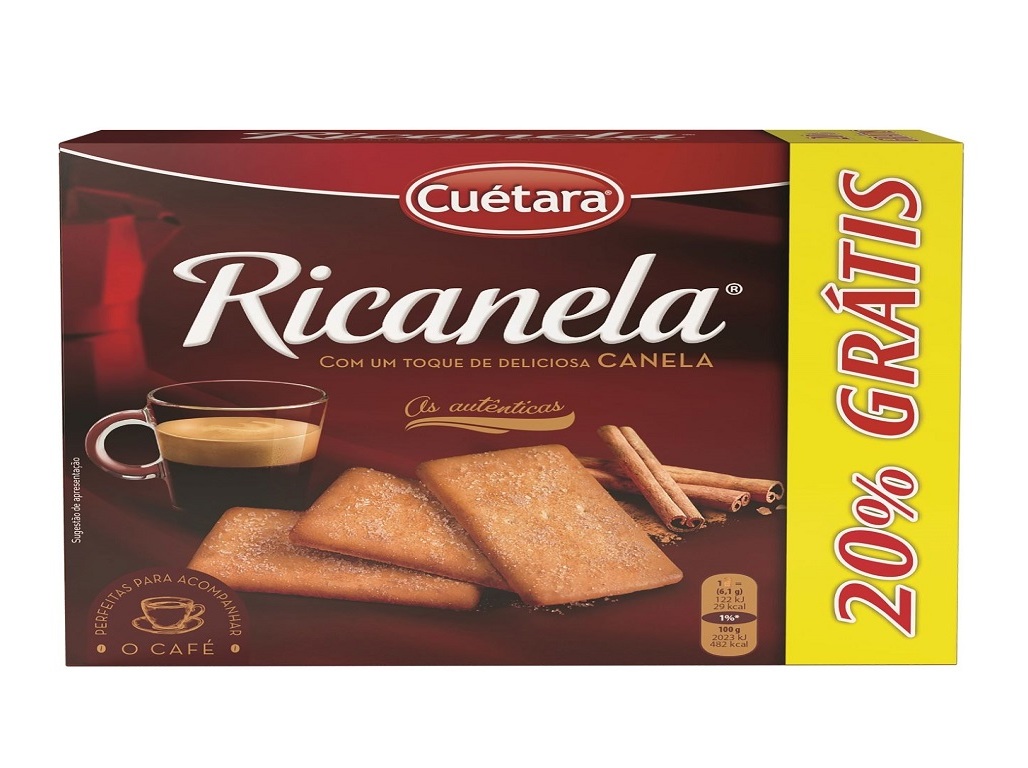Bolacha Cuétara Ricanela 20% Grátis 426g | Auchan