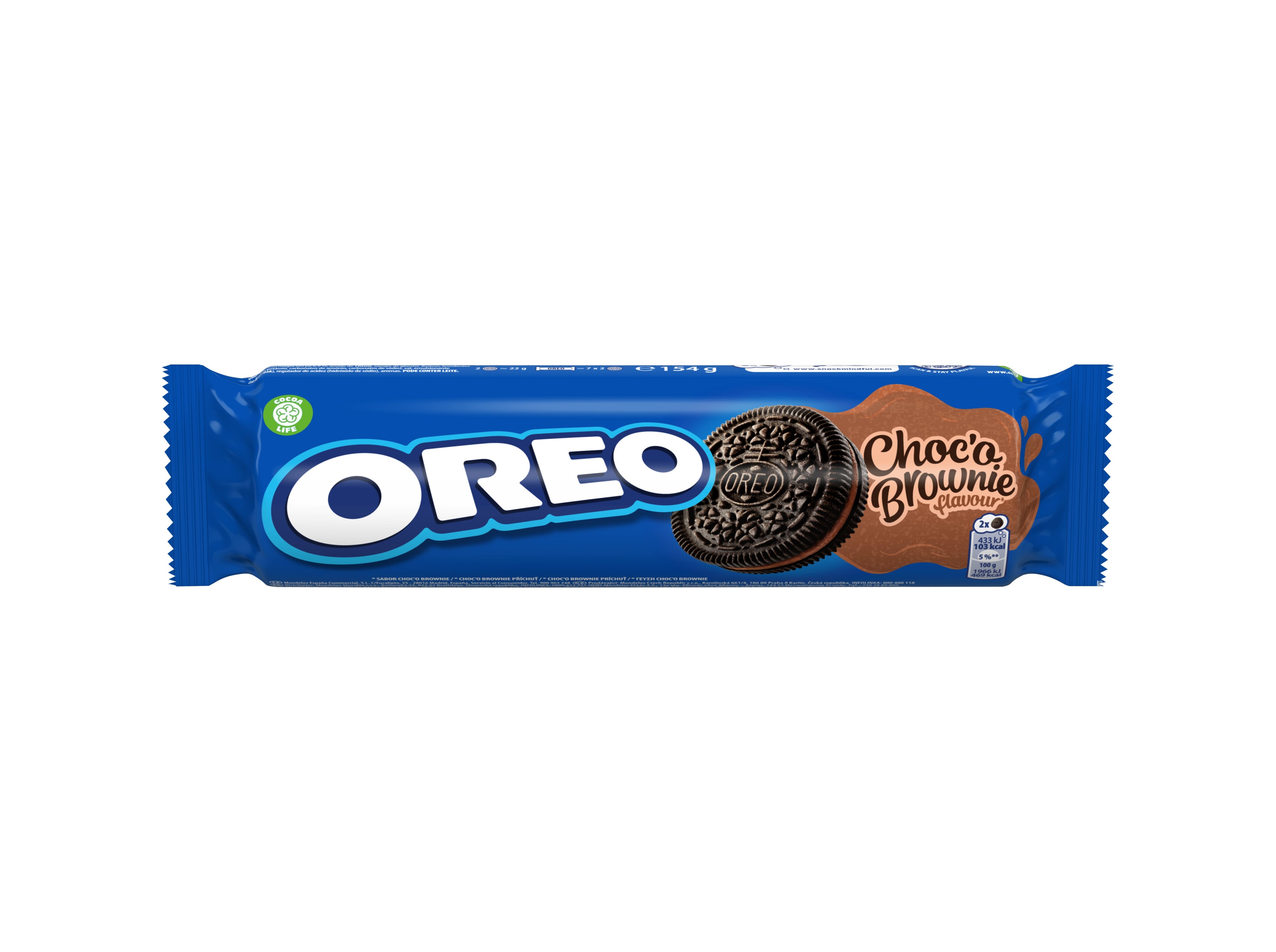 Bolacha Oreo Tubo Brownie 154g | Auchan