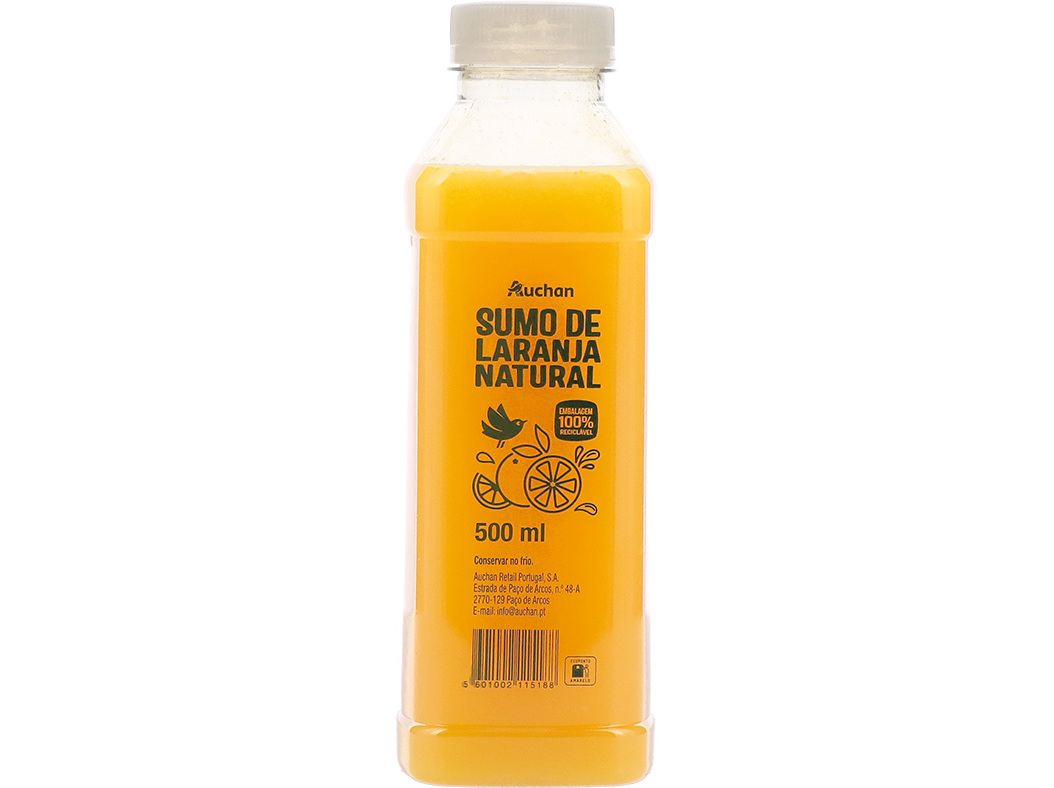 Sumo De Laranja Auchan 500 Ml | Auchan