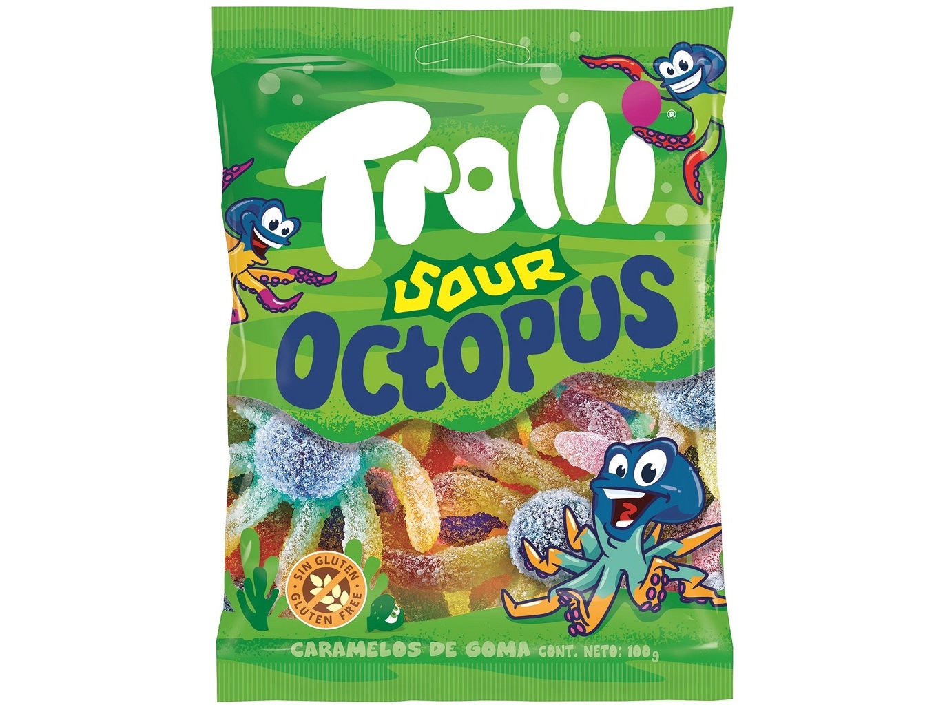 Gomas Trolli Sour Octopus 100 G | Auchan