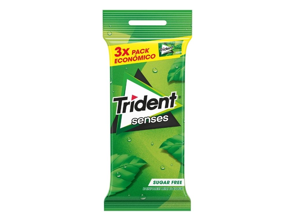 Pastilhas Trident Elásticas Senses Spearmint 69g | Auchan