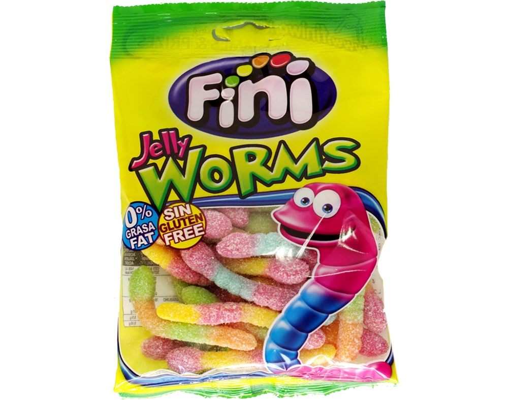 Gomas Fini Minhocas Açúcar 90g | Auchan