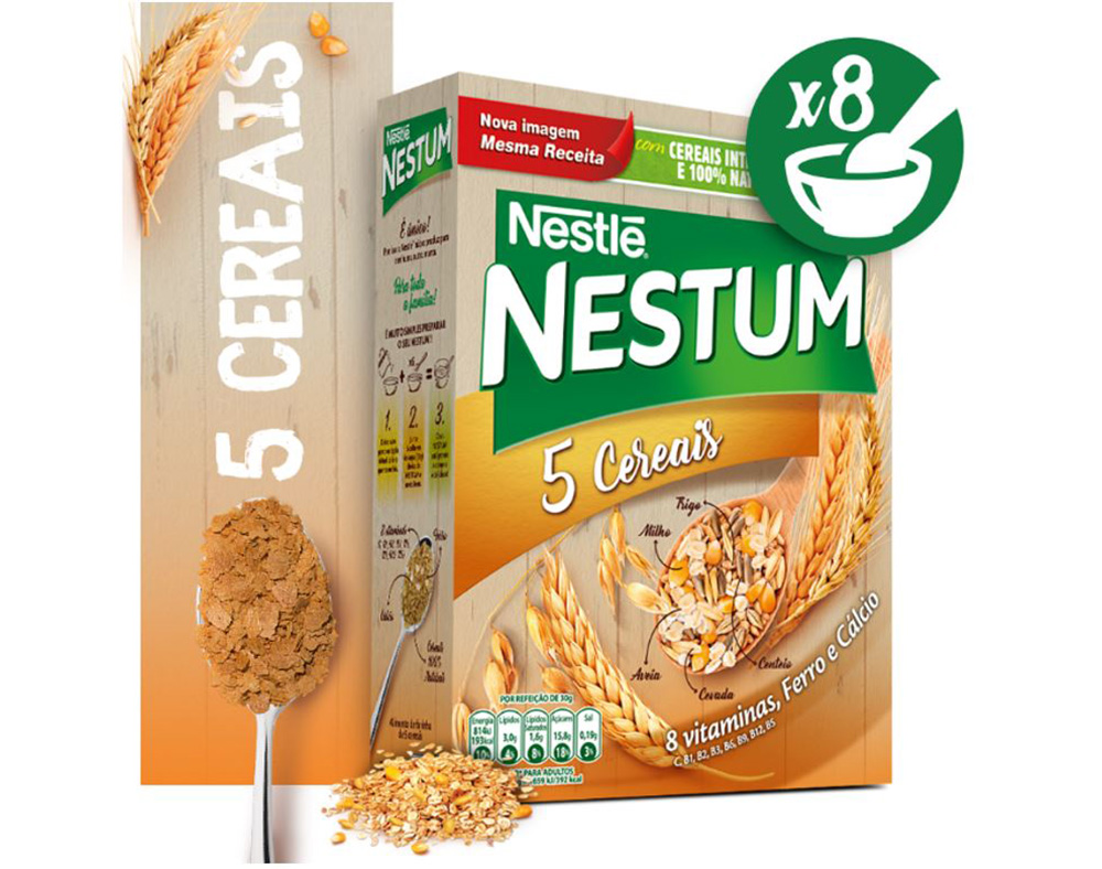Flocos Nestum 5 Cereais Com Cereais Integrais 250g | Auchan