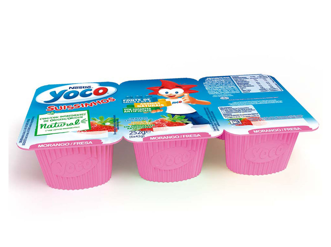 Iogurte Yoco Infantil Suissinho Morango 6x42g | Auchan