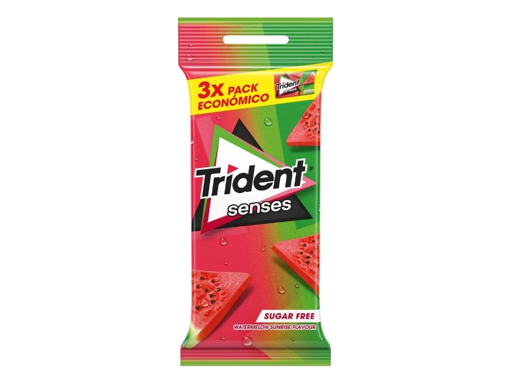 Pastilhas Trident Elásticas Senses Watermelon 69g | Auchan