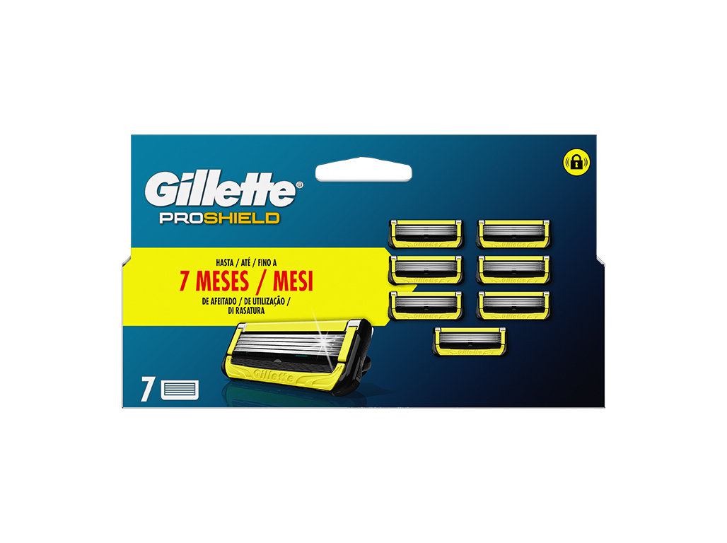 Recarga De Lâminas Proshield Gillette 7 Un | Auchan
